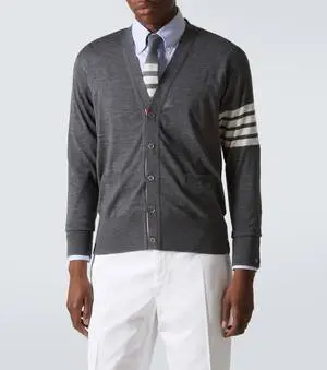 Thom Browne 4-bar Merino Wool Cardigan