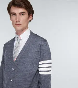 Thom Browne 4-bar Merino Wool Cardigan