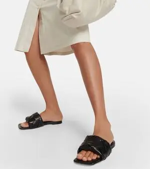 Bottega Veneta Lido Leather Sandals