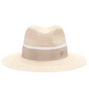 MAISON MICHEL Henrietta Straw Fedora