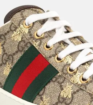 Gucci Ace Canvas Printed Sneakers