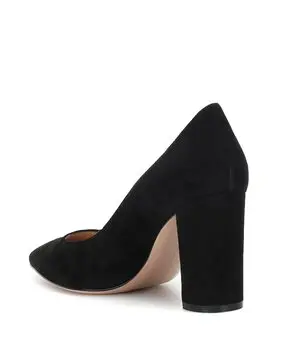 GIANVITO ROSSI Piper 85 Suede Pumps - Black