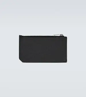 Saint Laurent Leather Id Card Case - Black
