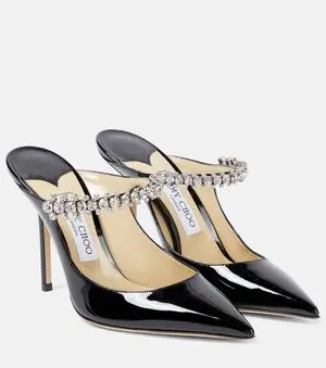 JIMMY CHOO Bing 100 Mules - Black