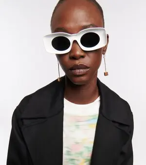 Loewe Rectangle Sunglasses - White