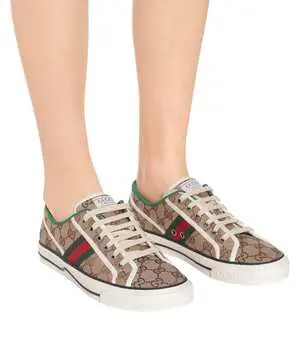 Gucci Tennis 1977 Canvas Sneakers - Beige