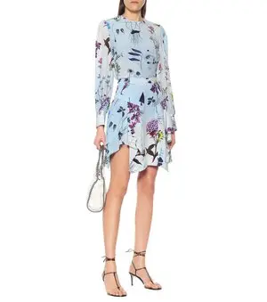 Stella McCartney Floral Silk Miniskirt