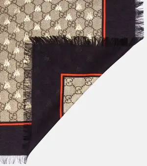 Gucci Gg Silk-blend Scarf