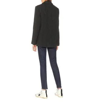MARANT ETOILE Charly Herringbone Wool Jacket - Black