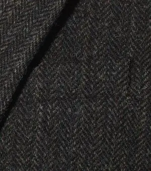 MARANT ETOILE Charly Herringbone Wool Jacket - Black