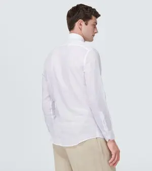 Frescobol Carioca Antonio Long-sleeved Linen Shirt