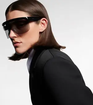 Loewe Oversized Shield Sunglasses - Black
