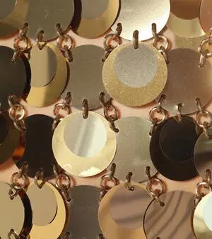 Rabanne Embellished Top - Gold