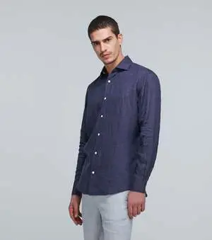 Frescobol Carioca Long-sleeved Linen Shirt