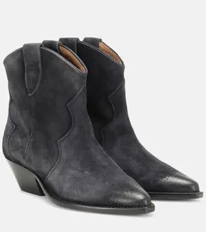 Isabel Marant Étoile ISABEL MARANT ÉTOILE Suede Ankle Boots Black