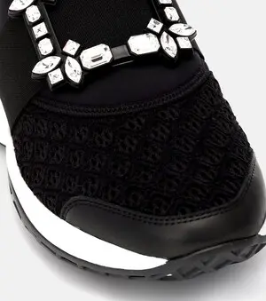 ROGER VIVIER Viv' Run Sneakers With Embellished Detail - Black