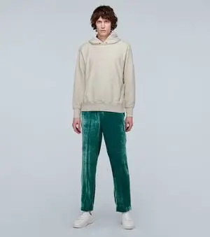LES TIEN Cropped Hooded Sweatshirt - Neutrals