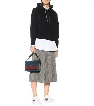 Moncler Ariel Leather Sneakers