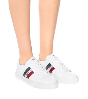 Moncler Ariel Leather Sneakers