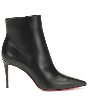 CHRISTIAN LOUBOUTIN So Kate 85 Leather Ankle Boots - Black
