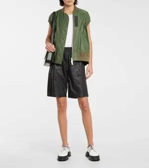 Sacai Nylon Vest - Green