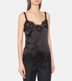 Dolce & Gabbana Lace-trimmed Camisole - Black