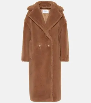 Max Mara Teddy Bear Camel Hair And Silk Coat - Brown