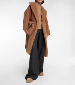 Max Mara Teddy Bear Camel Hair And Silk Coat - Brown