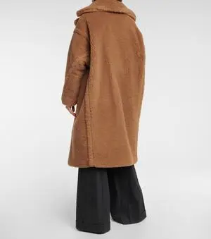 Max Mara Teddy Bear Camel Hair And Silk Coat - Brown