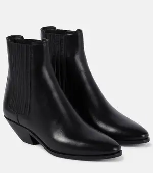Saint Laurent West 45 Leather Chelsea Boots