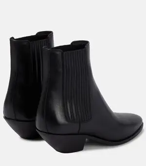 Saint Laurent West 45 Leather Chelsea Boots