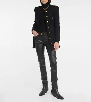 Saint Laurent West 45 Leather Chelsea Boots