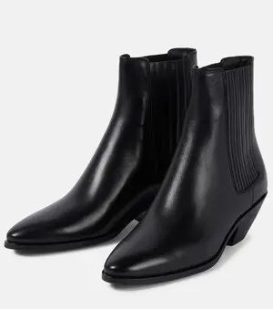 Saint Laurent West 45 Leather Chelsea Boots