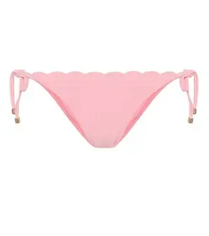 Heidi Klein South Beach Scalloped Bikini Bottom - Pink