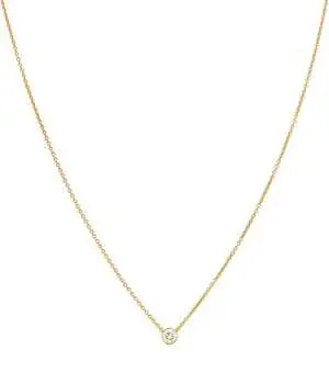 Sophie Bille Brahe 18kt Yellow Diamond Solitaire Necklace