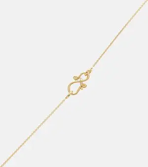 Sophie Bille Brahe 18kt Yellow Diamond Solitaire Necklace