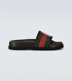 Gucci Striped Slides Slipper