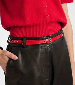 CHRISTIAN LOUBOUTIN Loubispikes Leather Belt