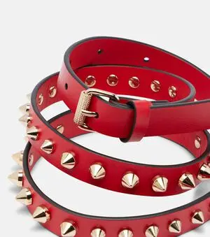 CHRISTIAN LOUBOUTIN Loubispikes Leather Belt