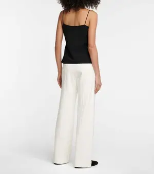 THE ROW Biggins Stretch-satin Camisole - Black