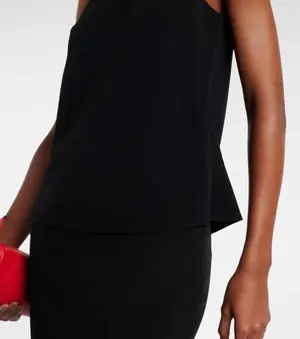 THE ROW Biggins Stretch-satin Camisole - Black
