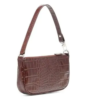 By Far Rachel Leather Shoulder Bag - Brown