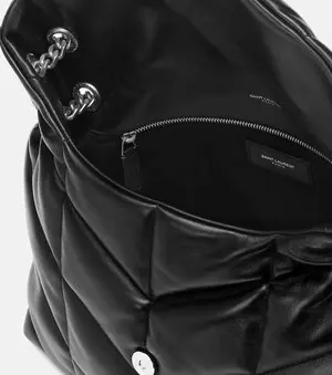 Saint Laurent Puffer Medium Leather Shoulder Bag - Black