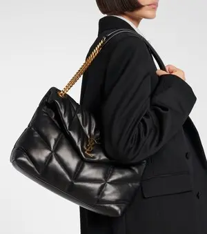 Saint Laurent Puffer Shoulder Bag - Black
