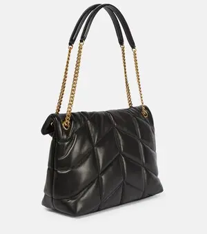 Saint Laurent Puffer Shoulder Bag - Black