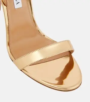 AQUAZZURA So Nude 105 Patent Leather Sandals