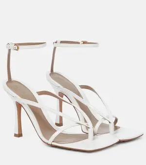 Bottega Veneta Stretch Leather Sandals - White