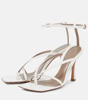 Bottega Veneta Stretch Leather Sandals - White