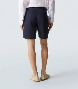 Orlebar Brown Norwich Slim-fit Linen Shorts - Blue