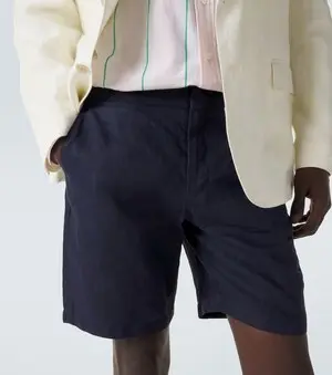 Orlebar Brown Norwich Slim-fit Linen Shorts - Blue